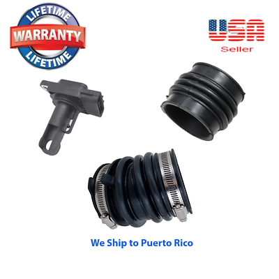 3Pcs Air Cleaner Intake Hose & Mass Air Flow Sensor Fits:Lexus ES300 ...