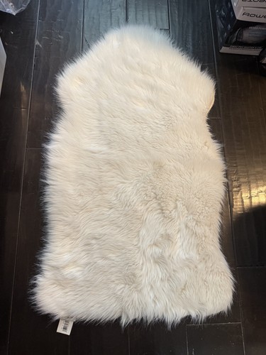 Faux Fur Pelt Throw Blanket Ivory - Threshold | eBay