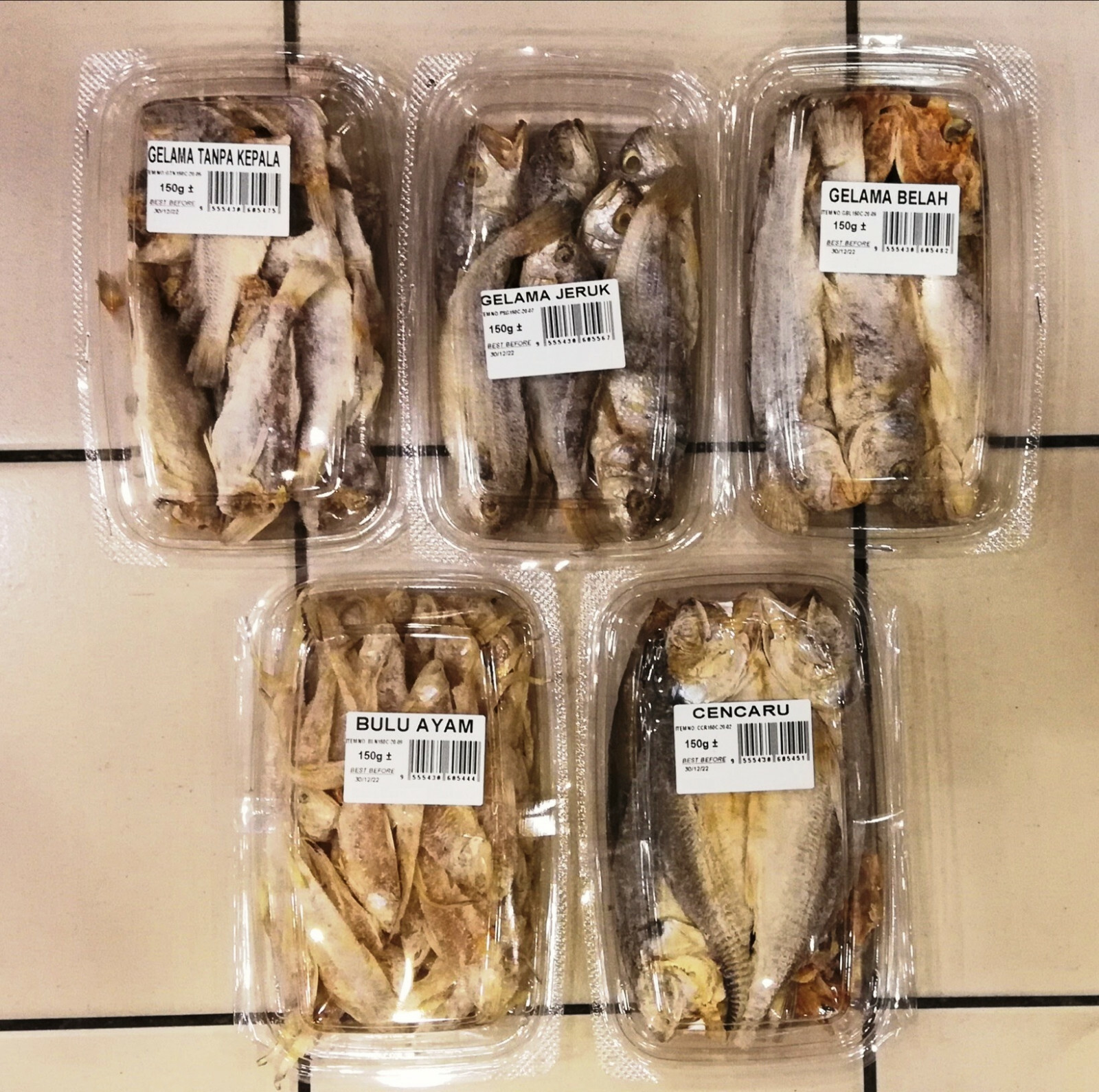 Dried Salted Fish 150g Moustached Thryssa / Torpedo scad / Croakers | eBay