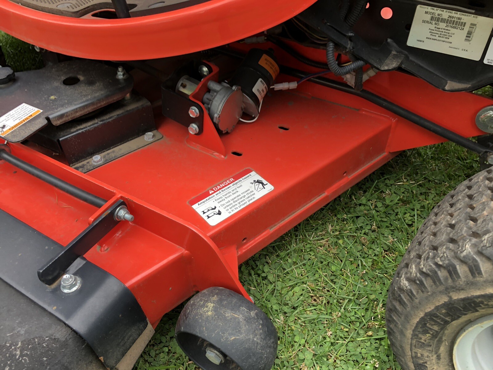 2019 Simplicity Conquest Garden Tractor 25HP 52" 70 Hours- Delivery ...