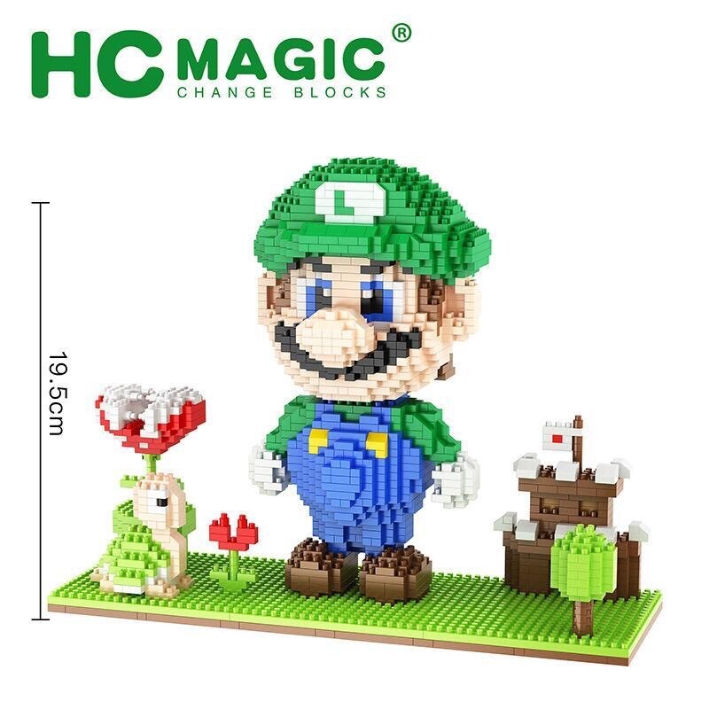 2277 Pcs Super Mario Bros Luigi Mini Building Blocks Toys Challenging ...