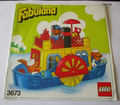 Lego 3673 Fabuland Notice Instruction Steamboat Néerlandais | eBay