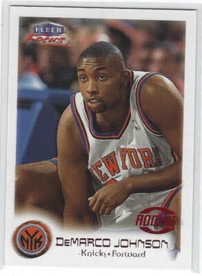 1999-00 FLEER FOCUS DeMARCO JOHNSON RC #143R NEW YORK KNICKS 0975/3999 ...
