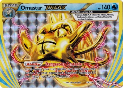 Omastar BREAK 19/124 Rare BREAK XY - Fates Collide | eBay
