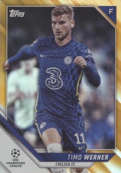 2021-22 Topps UCL Collection - Timo Werner #24 Orange Foil /25 for sale ...