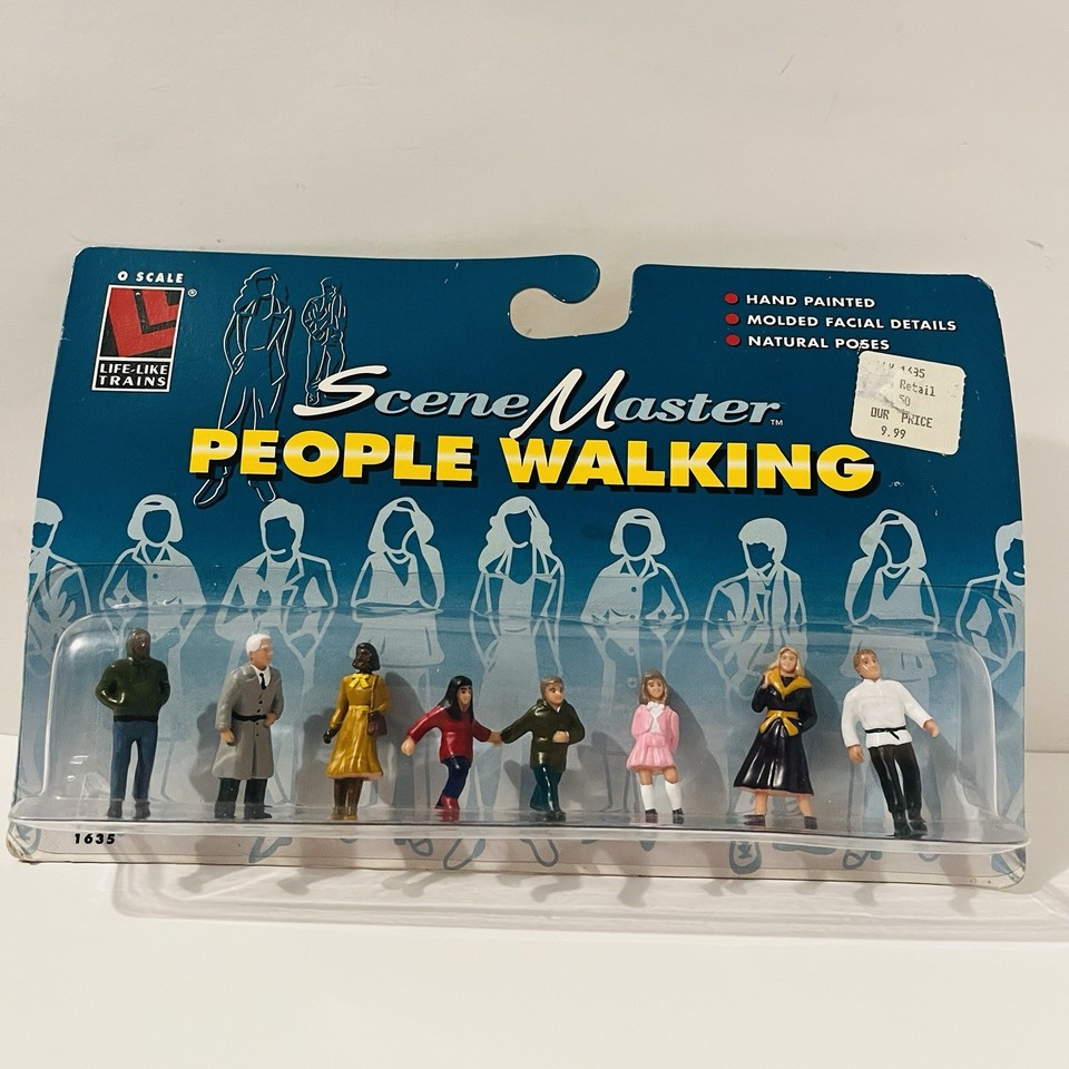 Life Like 1856 O Scale Scene Master Walking People Figures (Set of 8 ...
