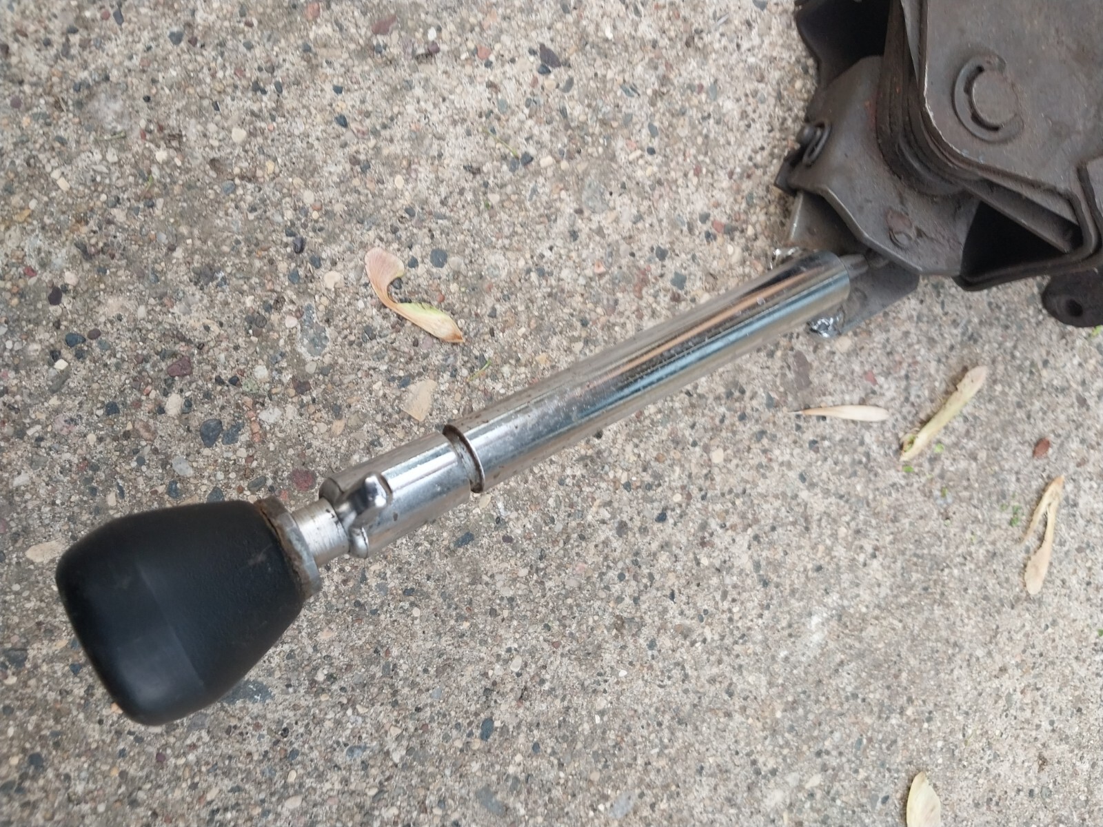 1971-1977 CHEVY VEGA 4 SPEED SHIFTER REVERSE LOCKOUT USED CHROME OEM ...