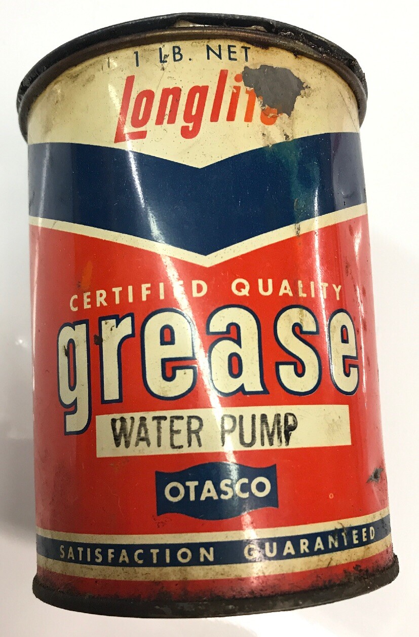 Vintage 1LB LONGLITE Water Pump Grease Full OTASCO Rare | eBay