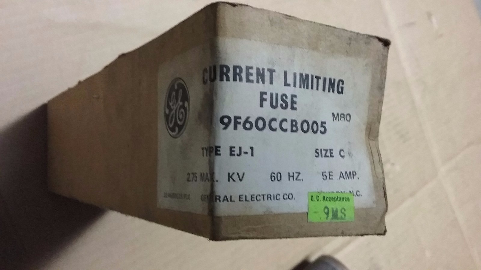 GE Current limiting fuse. 9F60CCB005 Type EJ1 | eBay