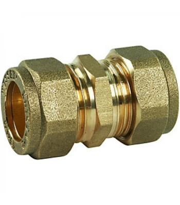 Compression 15mm Brass Straight Coupler Coupling Connector Copper ...