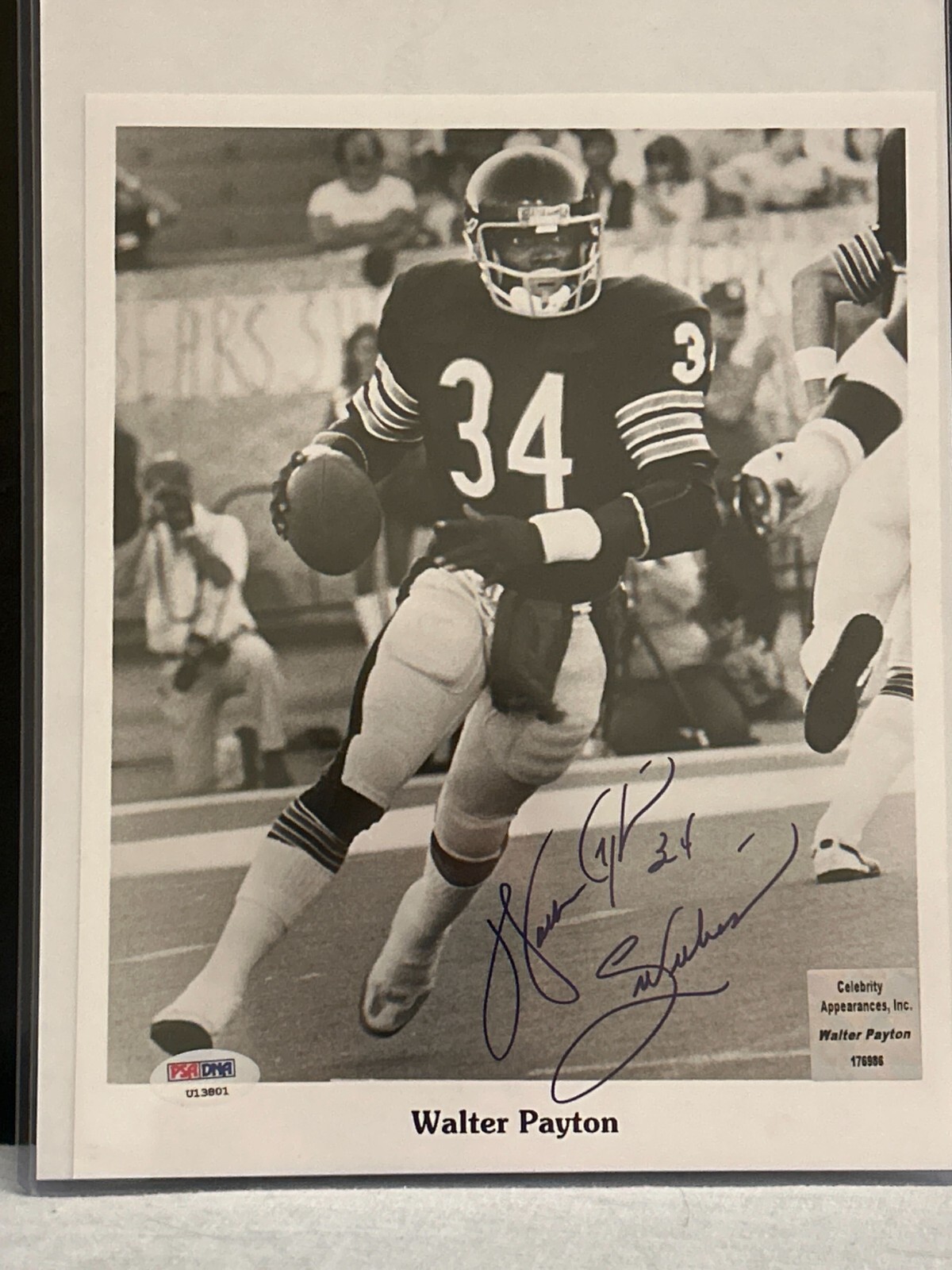 Walter Payton Autographed Memorabilia | Signed Photo, Jersey ...