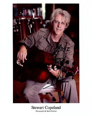 STEWART COPELAND Hand Signed Photo 8 x 10 Color Authentic Autograph To ...