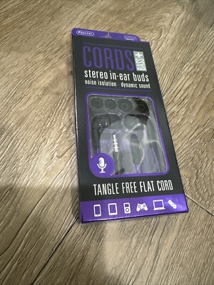 Sentry Cords Stereo In-Ear Buds Purpl | eBay