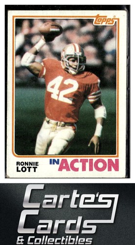 Ronnie Lott 1982 Topps #487 San Francisco 49ers In Action Hall of Fame ...