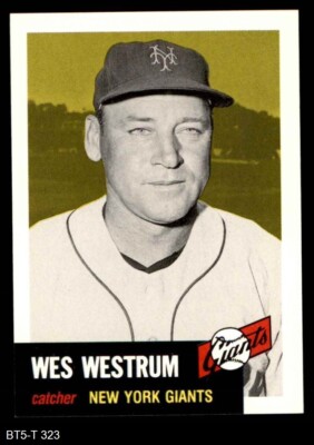 1953 Topps Archives / Reprint #323 Wes Westrum Giants 8 - NM/MT | eBay