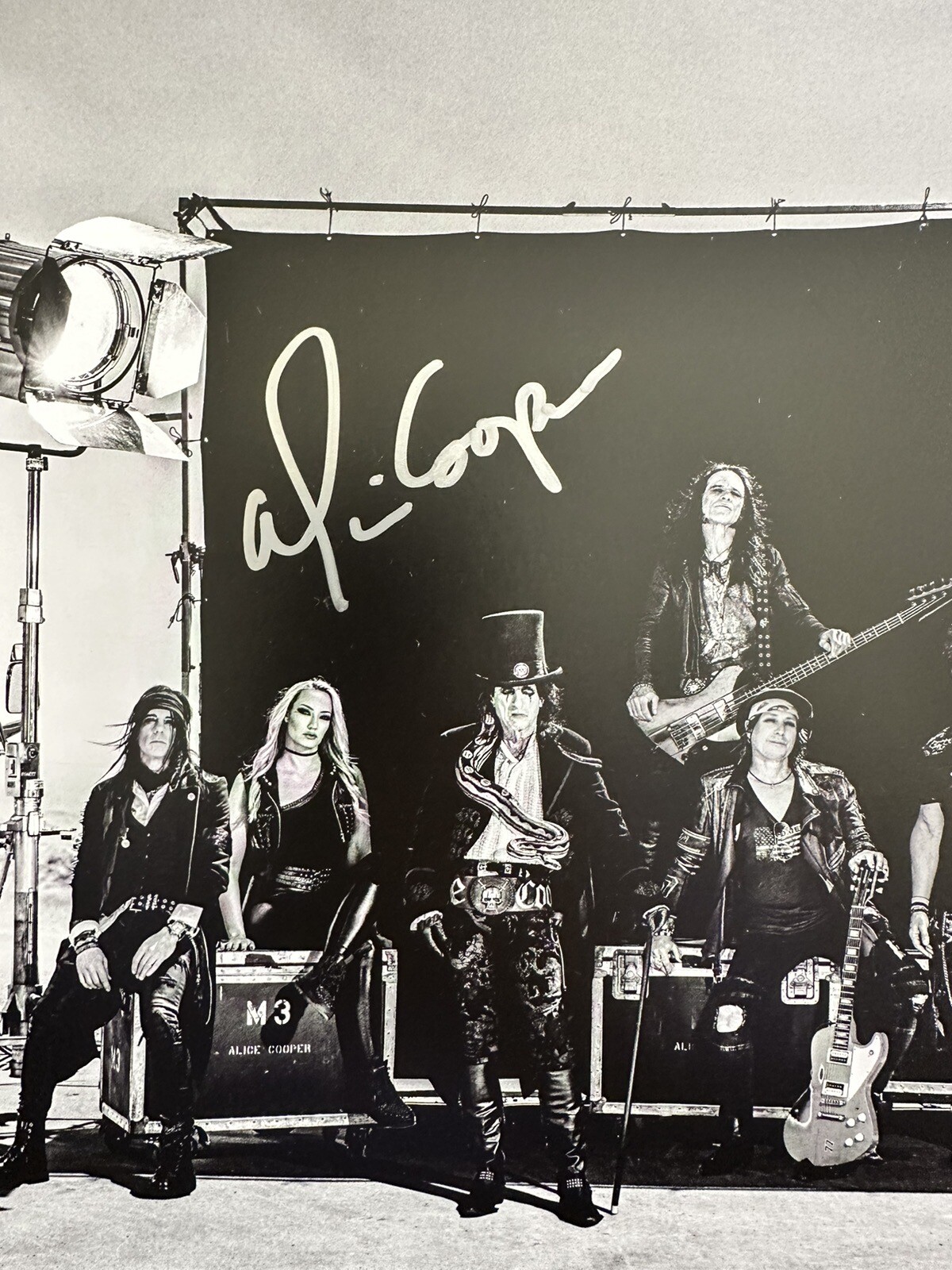 alice cooper signed road autographed lp vinyl dvd 2lp autograph ...