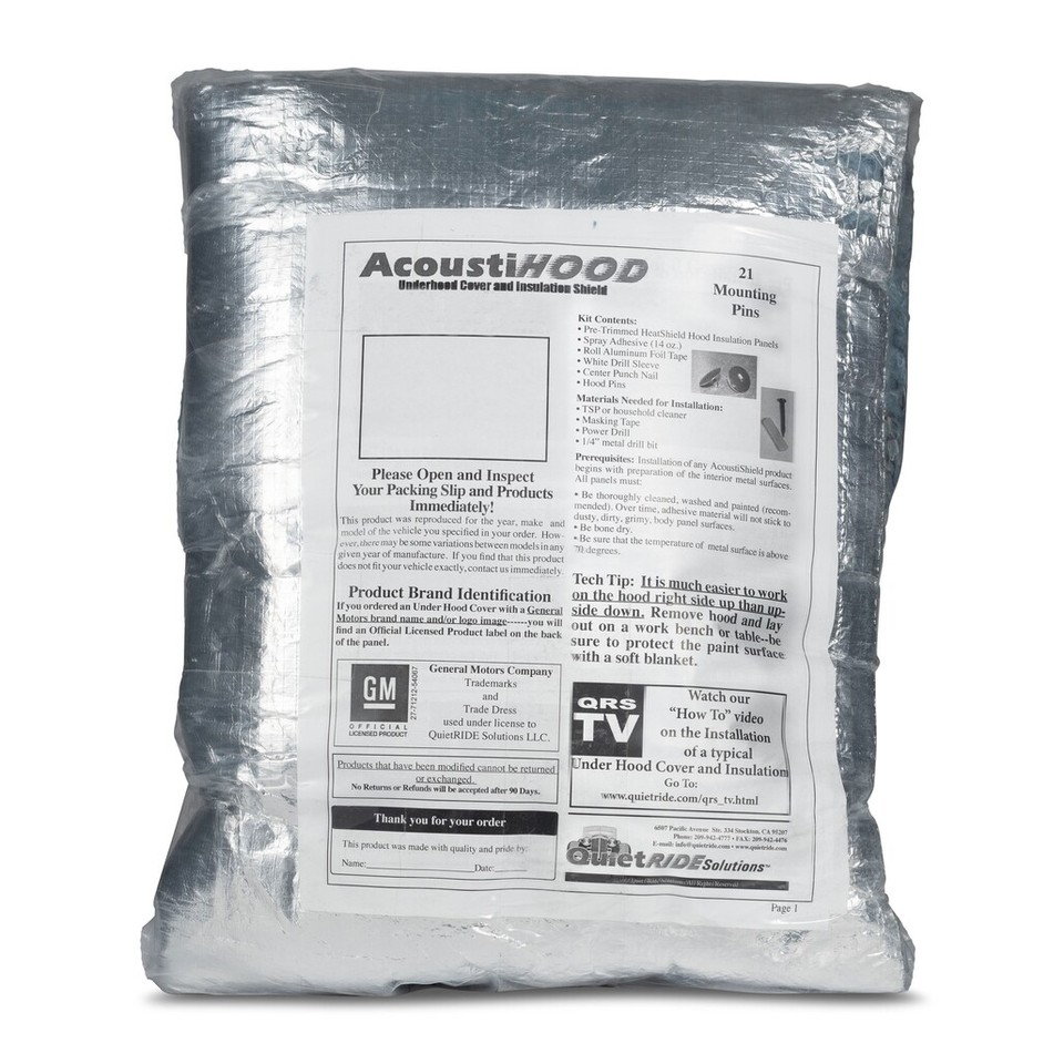 Hood Insulation Pad Heat Shield for 1994-2004 Chevy S-10/S-15, G-047 ...