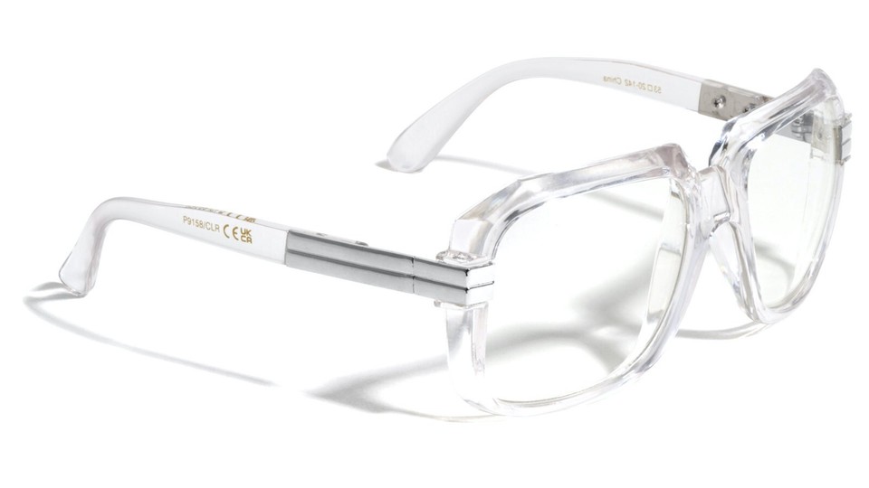 GAZELLE EMCEE HIP HOP CLEAR LENS SUNGLASSES SQUARE OVERSIZED RUN DMC ...