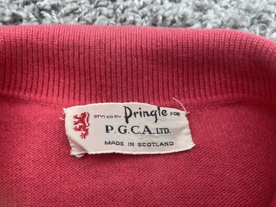 Vintage PGA PRINGLE 100% SCOTTISH Cashmere Jumper Medium M - Women’s ...