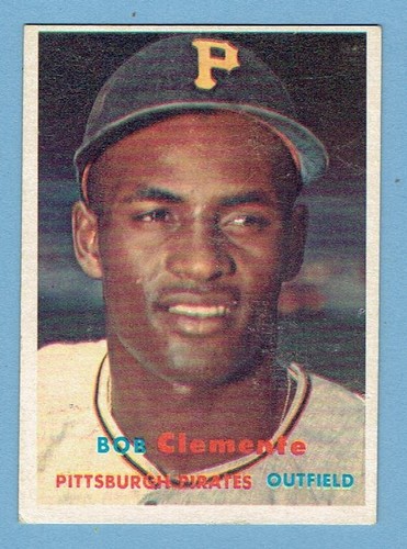ROBERTO CLEMENTE 1958 TOPPS CARD #76 CLEAN BACK NO CREASES PITTSBURGH ...