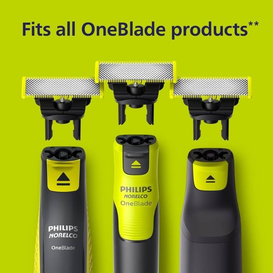 Philips OneBlade Genuine Face Replacement Blade - Fits all OneBlade ...