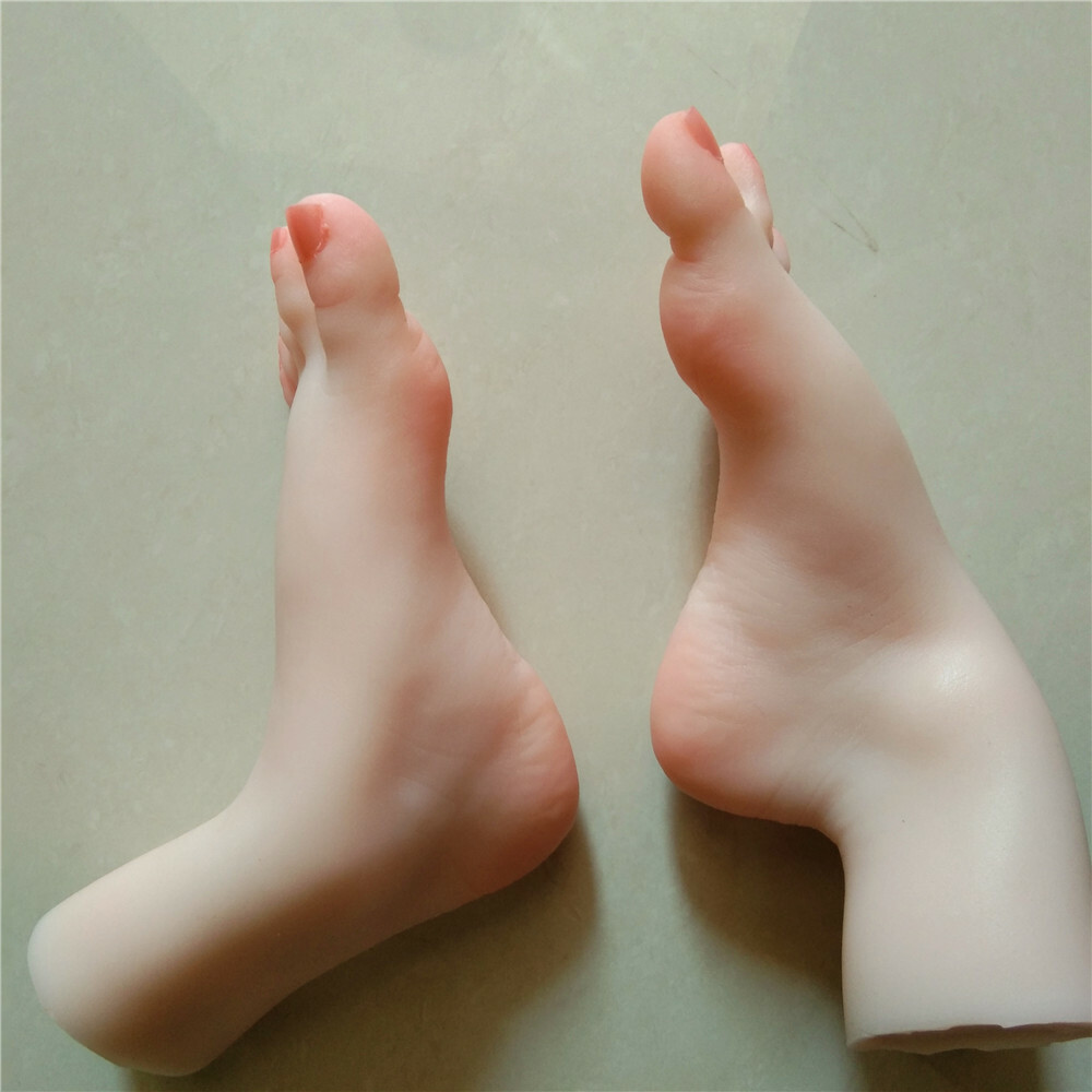 1:1 Real silicone clone small girls foot Feet Model Sculpture cute toes ...