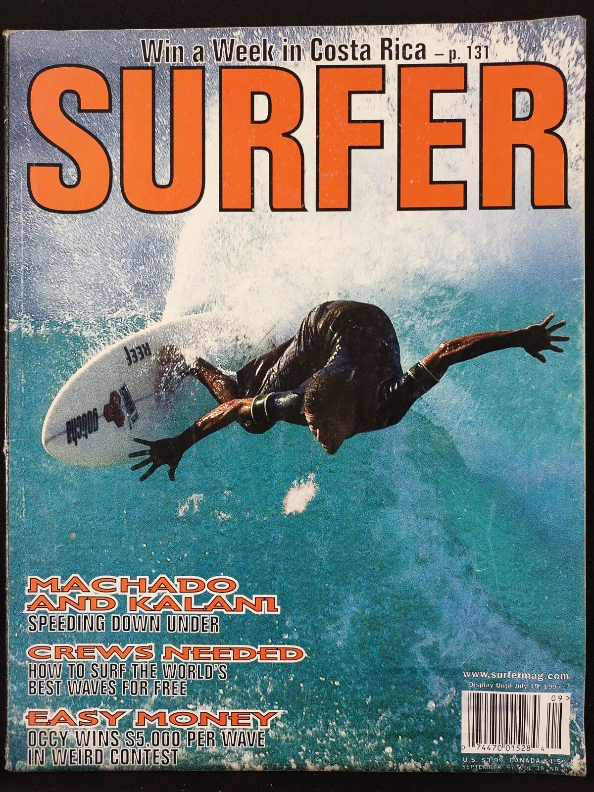SURFER Vintage Surfing Magazine Vol 38 No 9 September 1997 | eBay