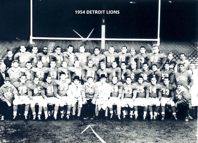 1954 DETROIT LIONS 8X10 TEAM PHOTO FOOTBALL NFL PICTURE | eBay