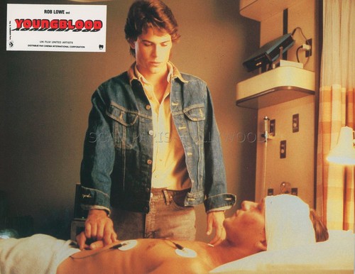ROB LOWE PATRICK SWAYZE YOUNGBLOOD 1986 LOBBY CARD ORIGINAL #2 | eBay