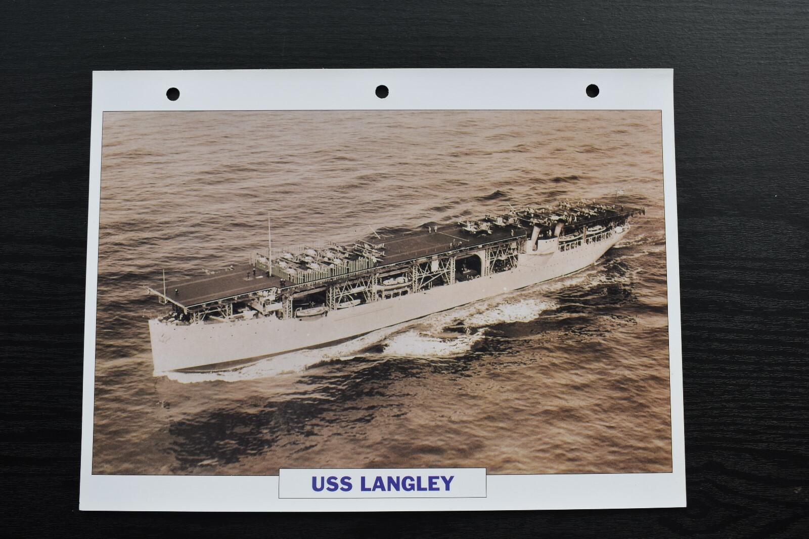 Naval Aircraft Carriers USS Langley 1942 Aircraft Carrier Photo Print ...