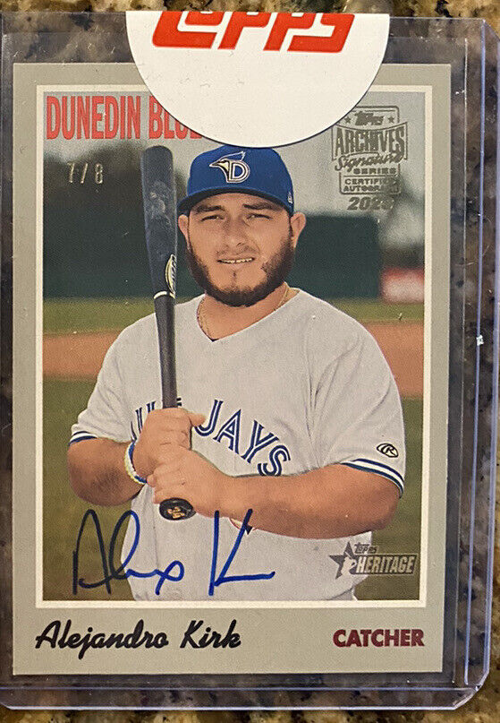2023 Topps Archives Signature Series Alejandro Kirk Auto /8 Blue Jays ...