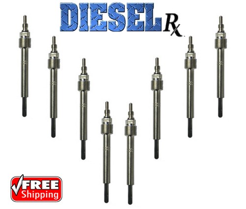 Diesel RX DRX 00541 Glow Plugs Set of 8 for 04-07 Ford 6.0L Powerstroke ...