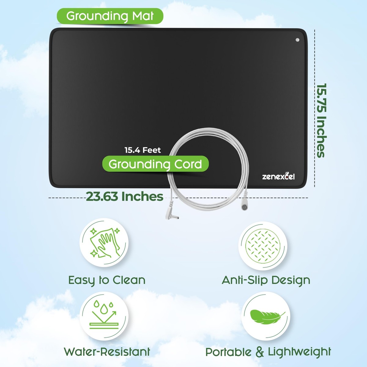 PMF Grounding Pad Soliterra Grounding Mat For Feet - Foldable Earthing ...