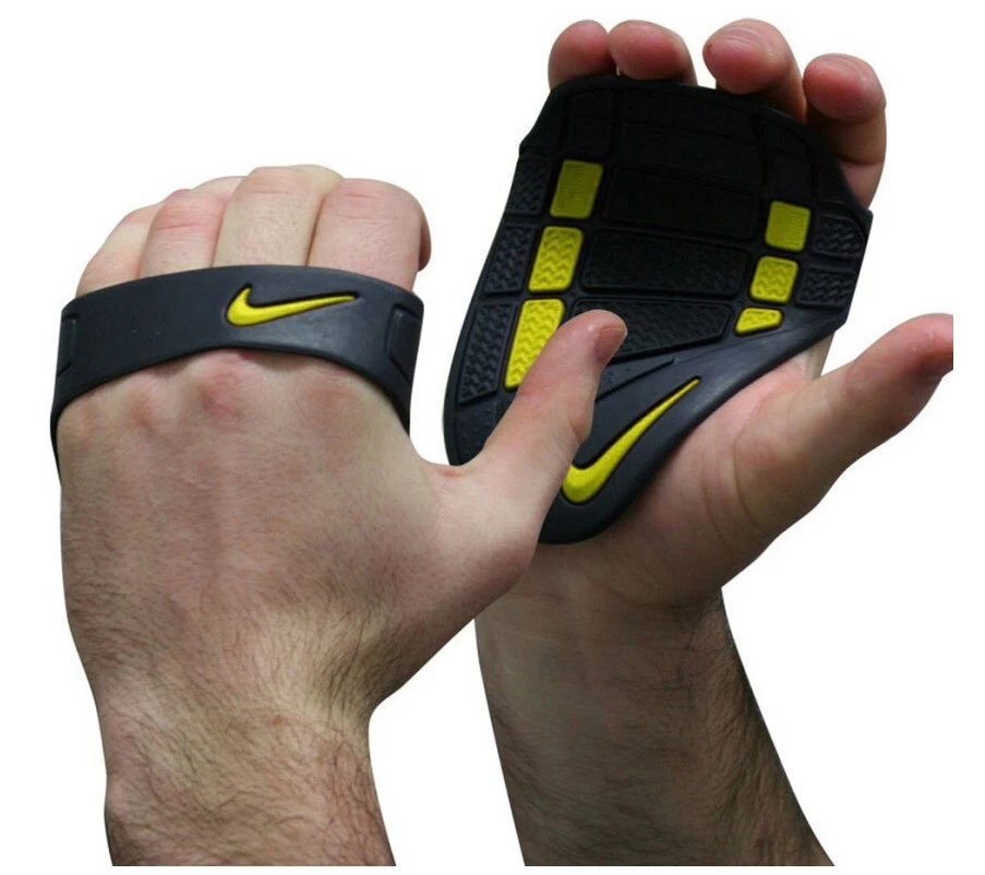Black Nike Gloves On Foot