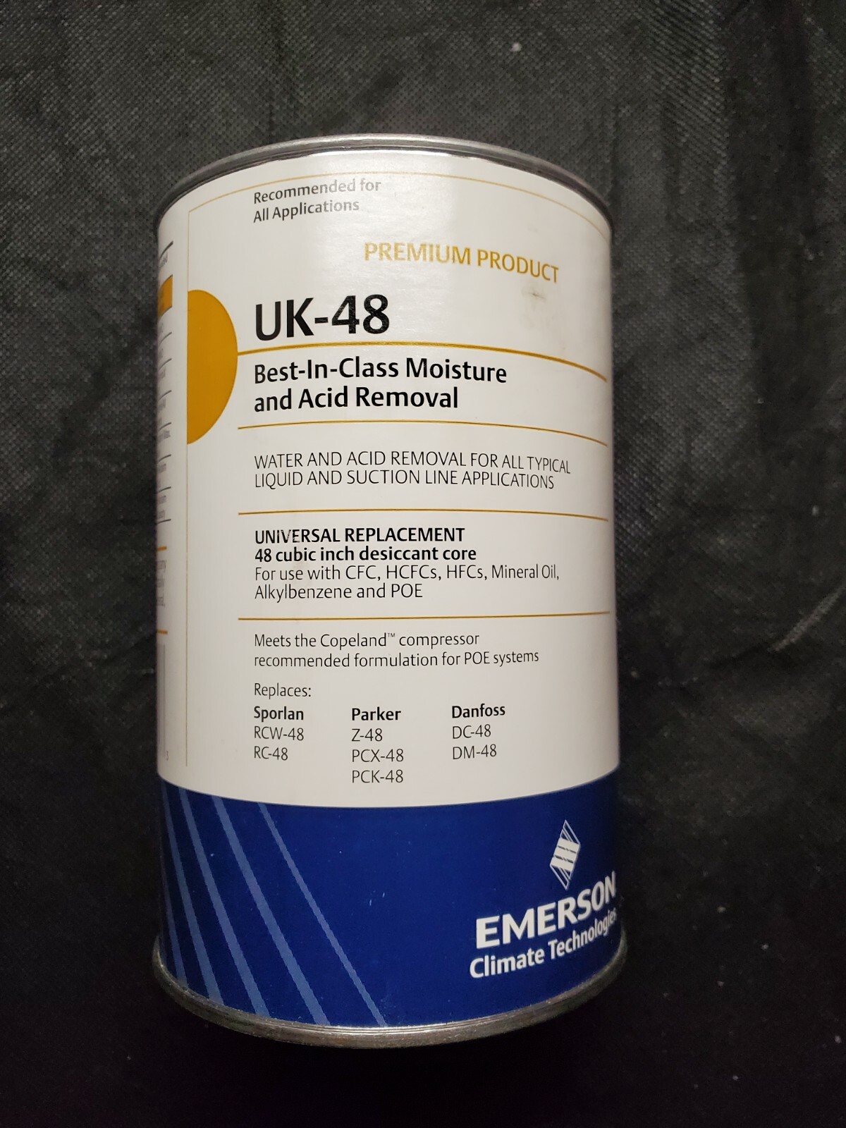 NEW Emerson UK-48 Filter Drier Core Moisture & Acid Removal HVAC-R ...