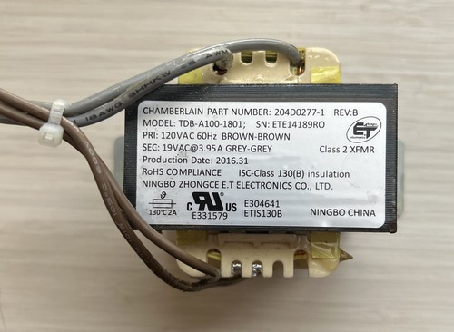 Power Transformer Liftmaster 041D0277-1 Wi-Fi Battery Backup Garage ...