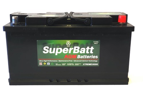 SuperBatt VRLA AGM 019 Car Battery AUDI 000 915 105 CE, 4F0915105E ...