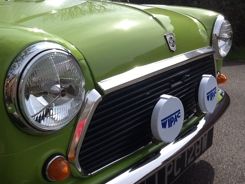 CLASSIC VINTAGE AUSTIN MINI MG COBRA 7" HEAD LAMPS HEAD LIGHTS PAIR RHD ...