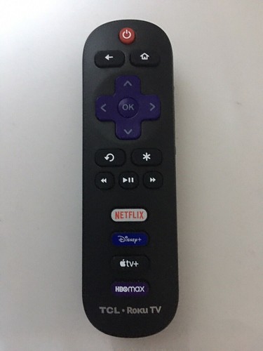 OEM TCL Roku TV Remote Control With Netflix Disney+ Apple TV HBOmax w ...