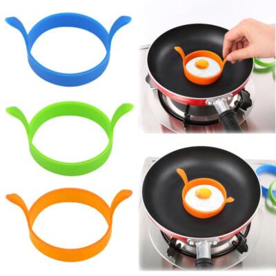 3Pcs Round Omelette Fry Egg Ring Pancake Poach Molds Round Kitchen ...