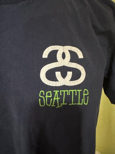Rare Stussy Seattle #12 Men's Blue T Shirt Size Medium Seahawk Fans | eBay