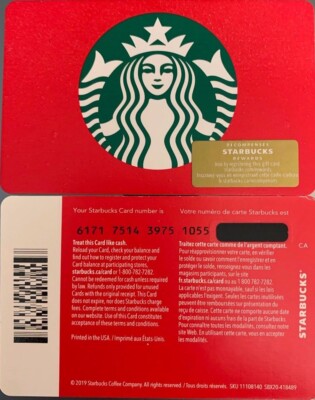2019 CANADA STARBUCKS CHRISTMAS SIREN GIFT CARD #6171 NO VALUE MINT | eBay