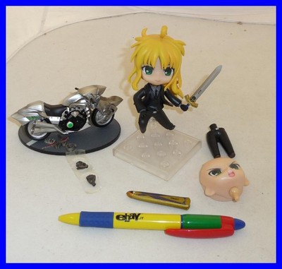Fate Stay Night Figurine Figure Diorama Saber 10cm Motorcycle And ...