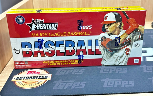 2025 Topps Heritage Baseball Factory Sealed Hobby Box | eBay