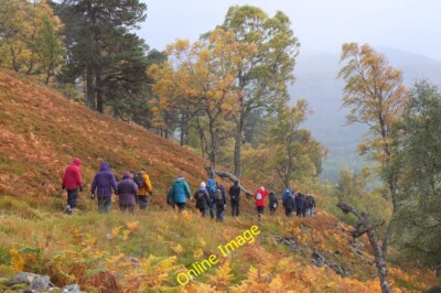Photo 6x4 Path below Craig Leek, Invercauld Garbh Allt Shiel Walkers on ...