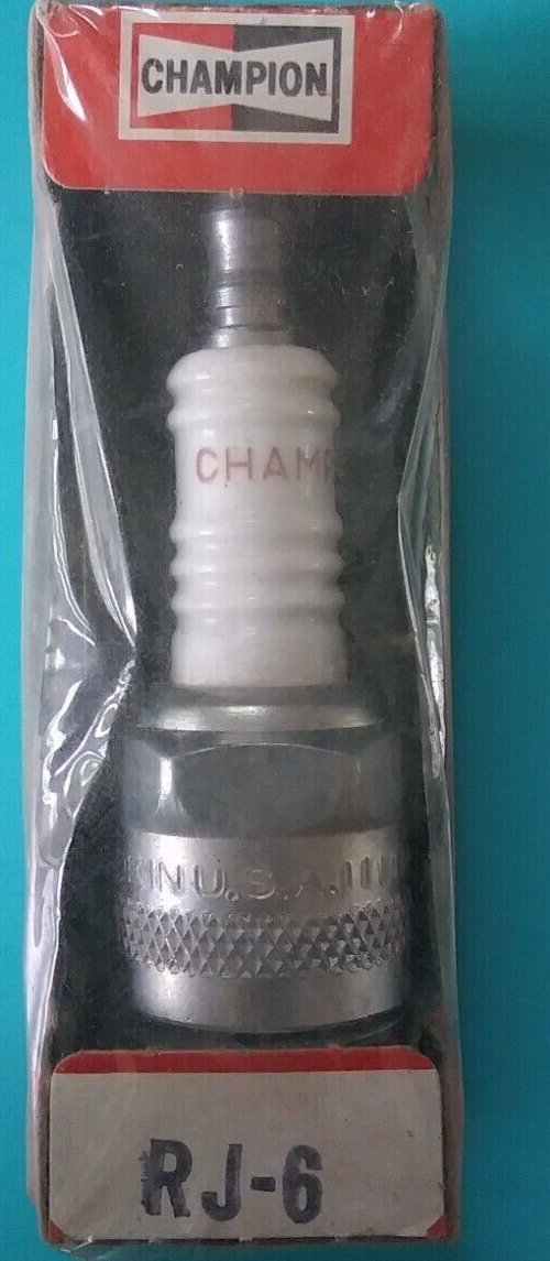 NOS Champion RJ-6 RJ6 Spark Plug Vintage Plugs Lot of 6, Fits Vehicles ...