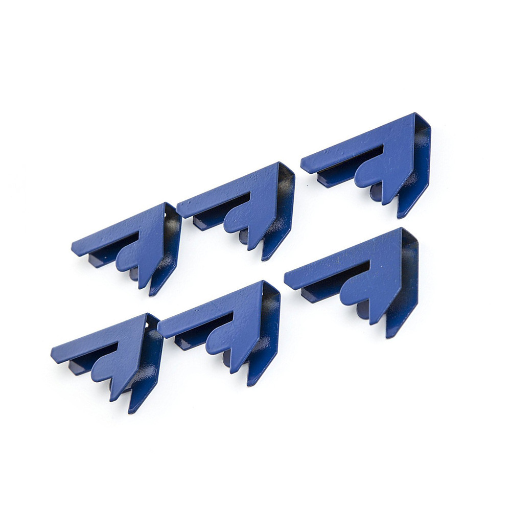 New Shelving Racking Bay Joining Hooks Pack of 6X Blue Shelf Rack ...