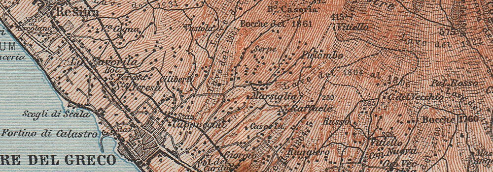 Mappa Del Monte Vesuvio The Great Cono | Vesuvius National Park