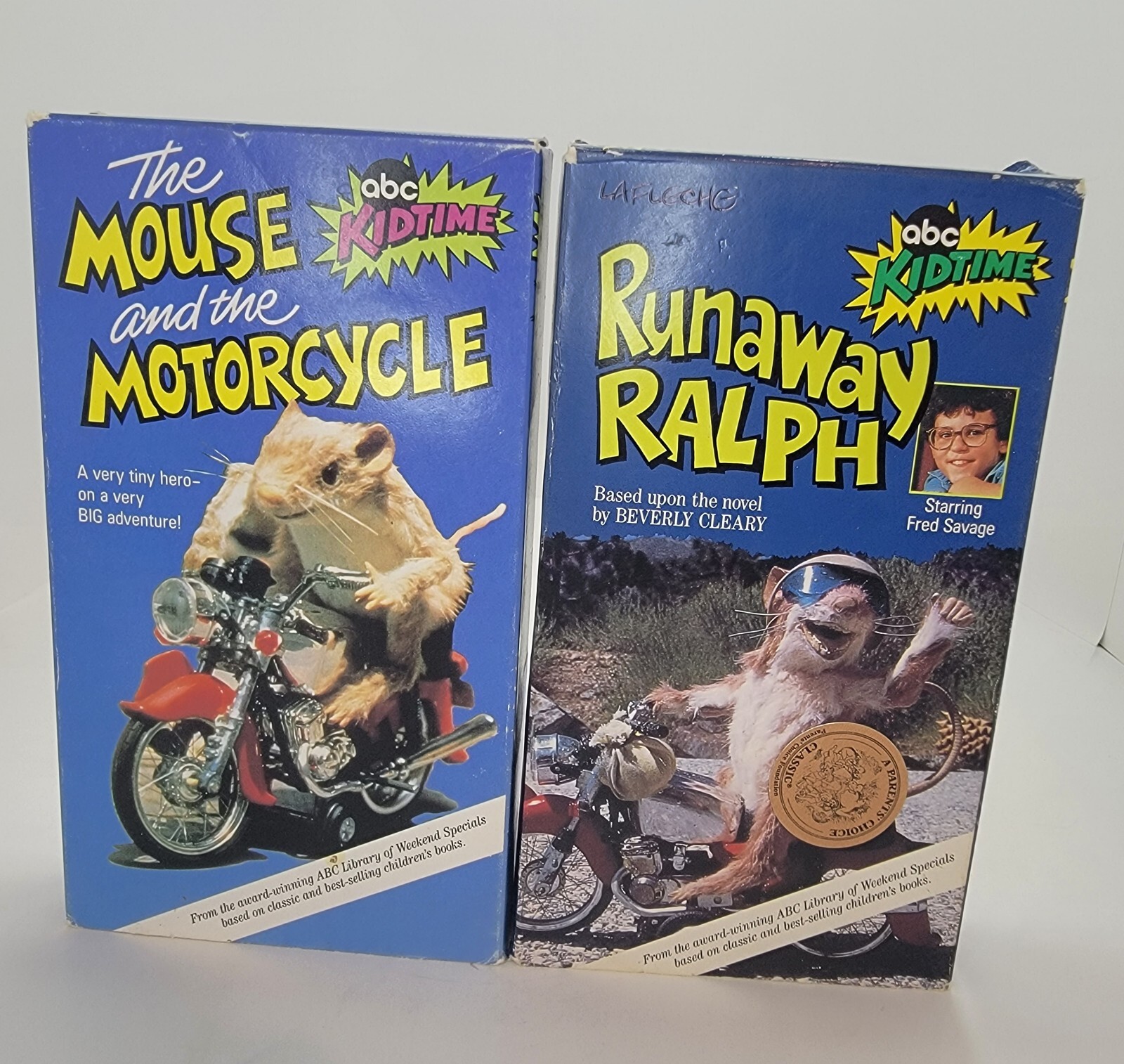 Runaway Ralph (VHS) and Mouse and The Motorcycle Movies Abc Kidtime ...