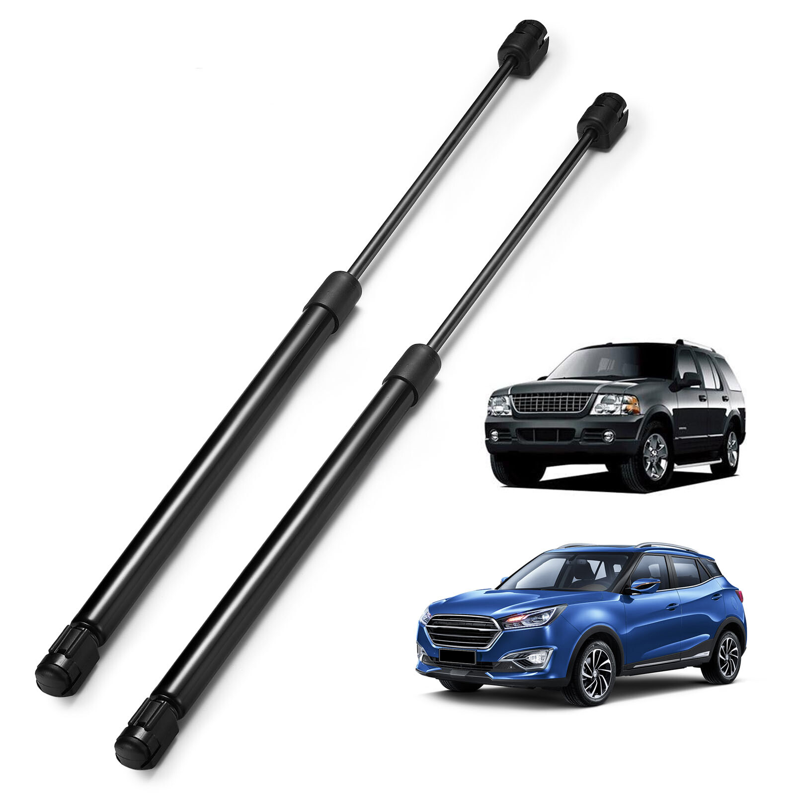 2 REAR BACK WINDOW GLASS LIFT SUPPORTS SHOCKS STRUTS ARMS PROPS RODS ...